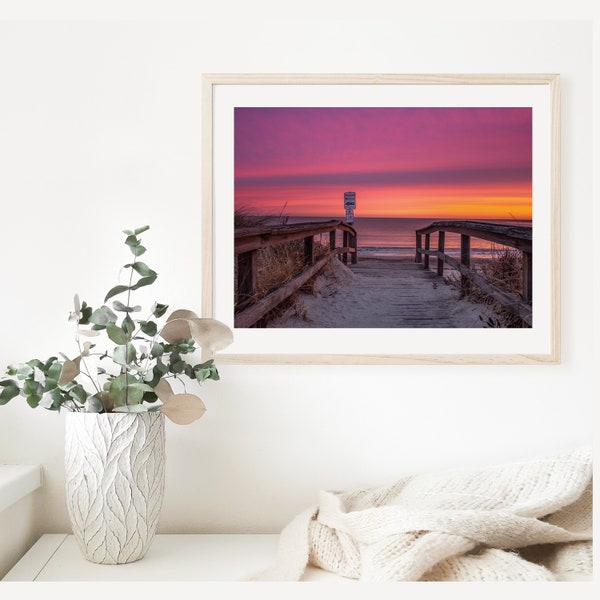 Pink Sky Ocean Poster - Etsy