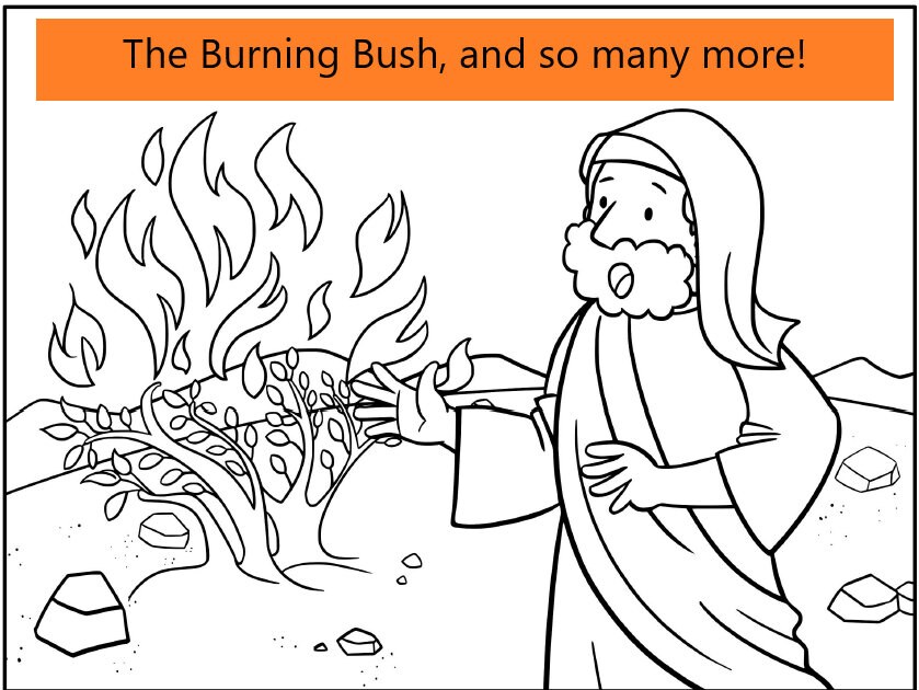 100 Bible-themed Coloring Pages #2 - Etsy