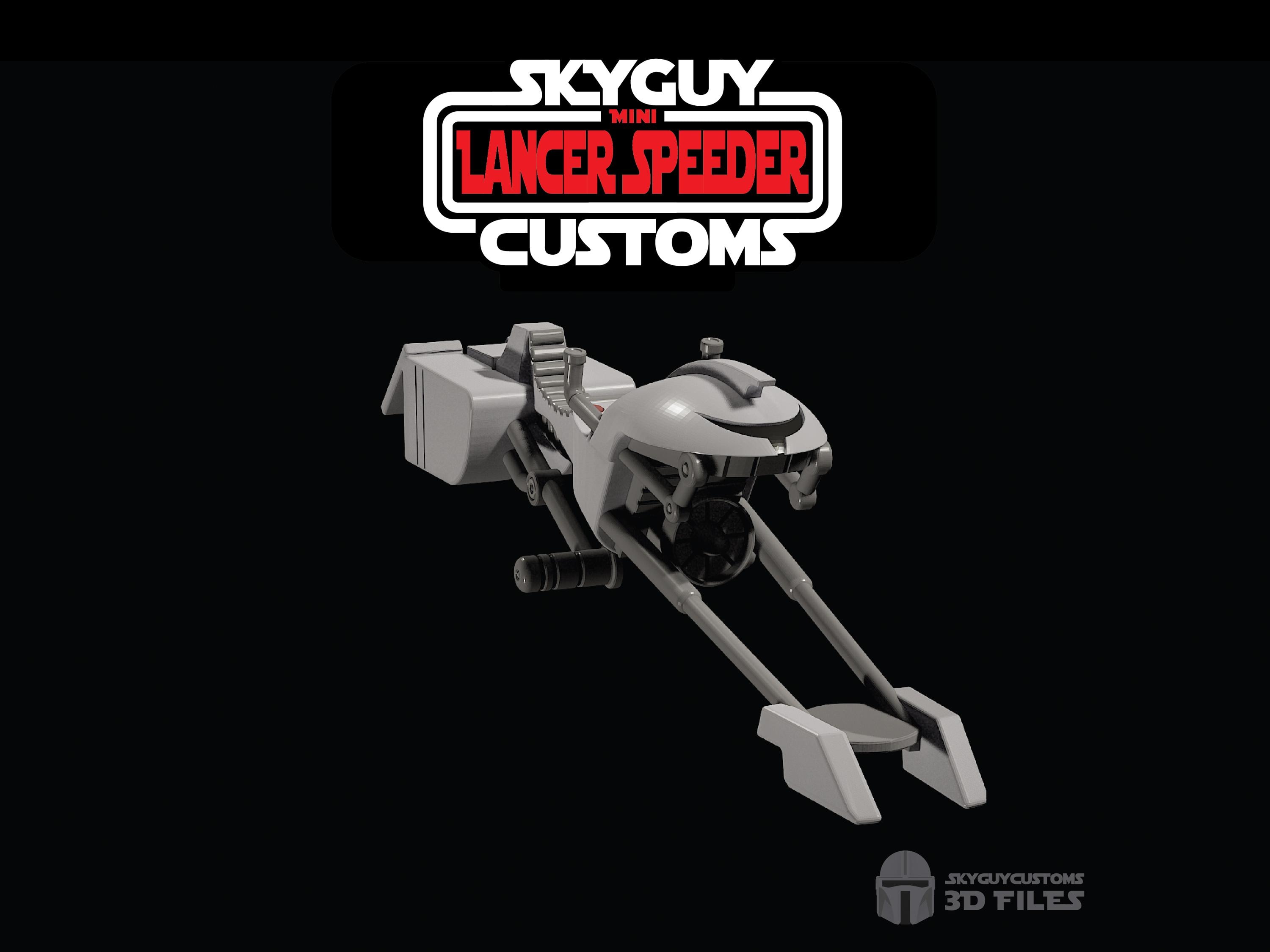 Mini Lancer Speeder | 3D Print File | Star Wars Inspired Collectible ...