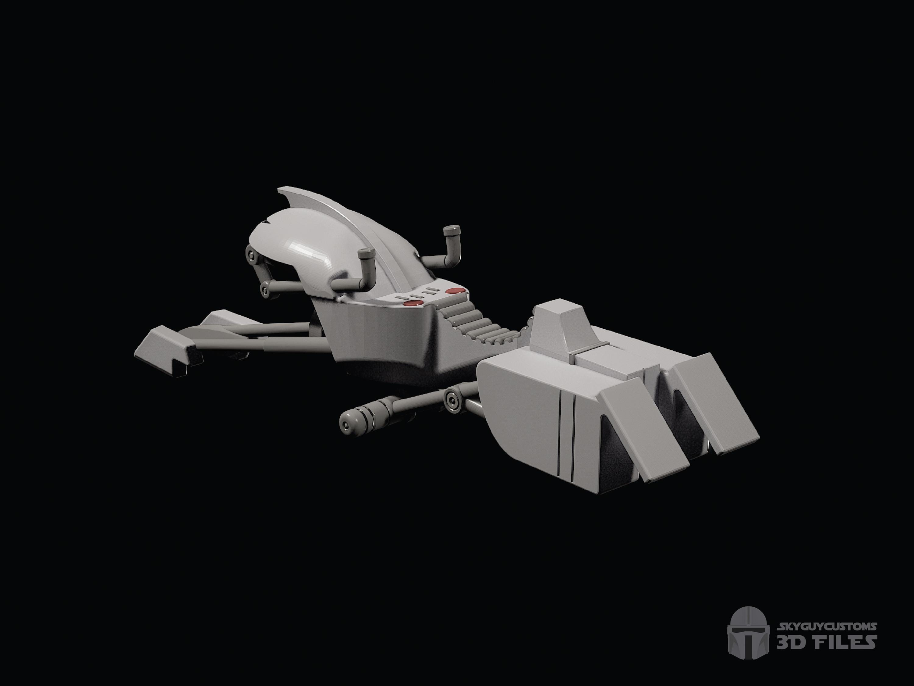 Mini Lancer Speeder | 3D Print File | Star Wars Inspired Collectible ...