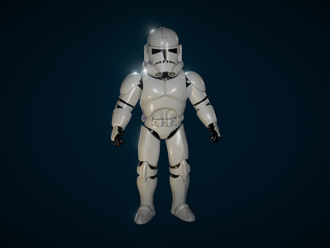 Custom Clone Trooper Action Figure | 3D Print File | Star Wars Inspired ...