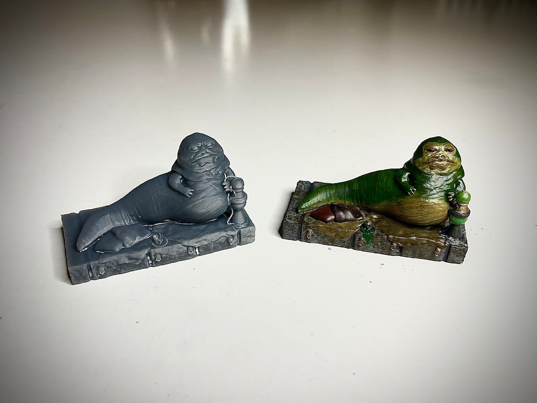 Miniature Jabba Action Figure Star Wars Inspired Collectible Custom ...