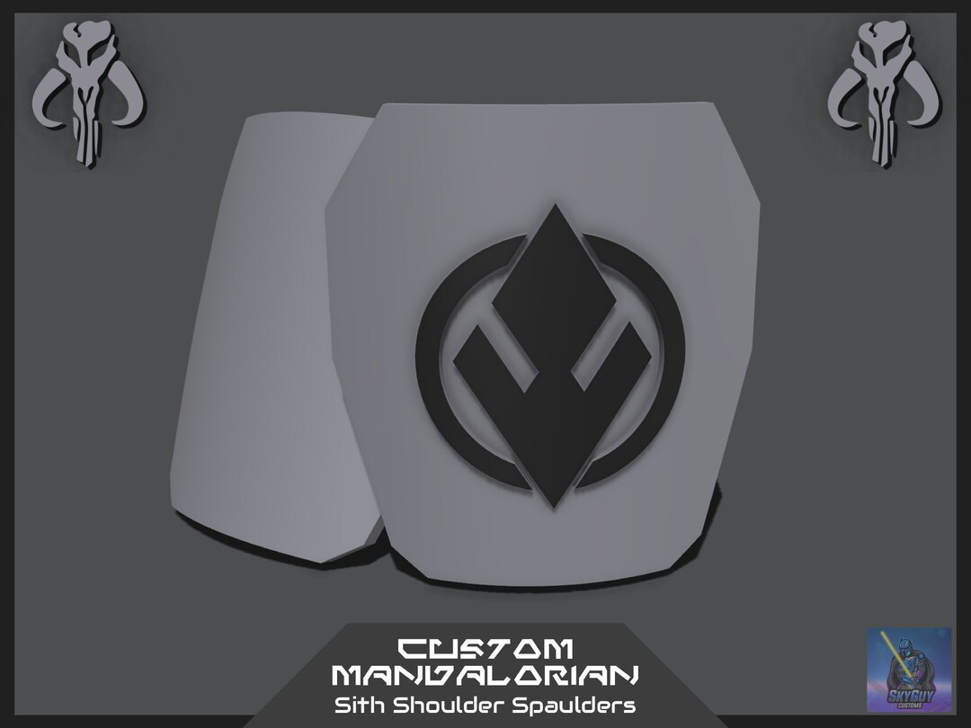 Sith Shoulder Armor Custom Mandalorian Shoulder Spaulders - Etsy
