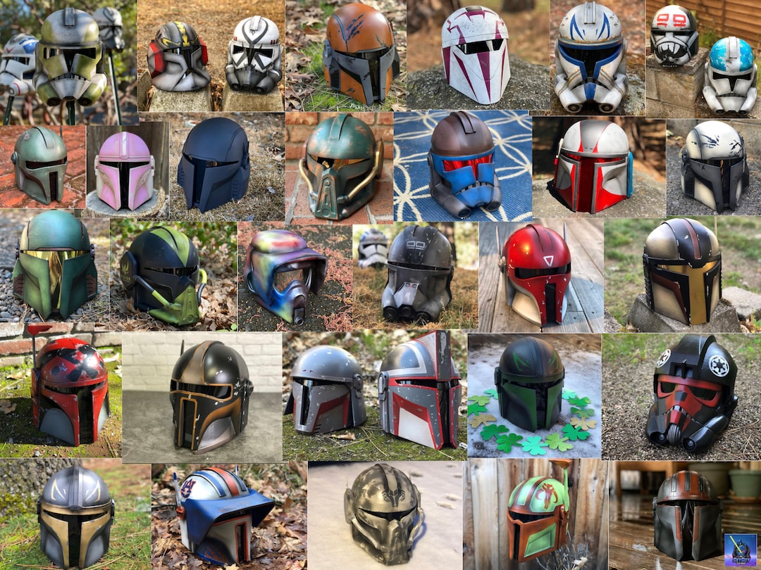 Custom Painted Helmet | Star Wars Inspired Cosplay Helmets | Custom ...
