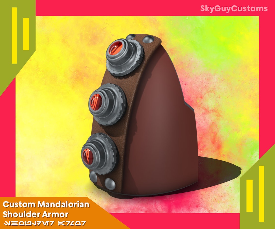 Mandalorian Shoulder Armor 3D Print File - Etsy