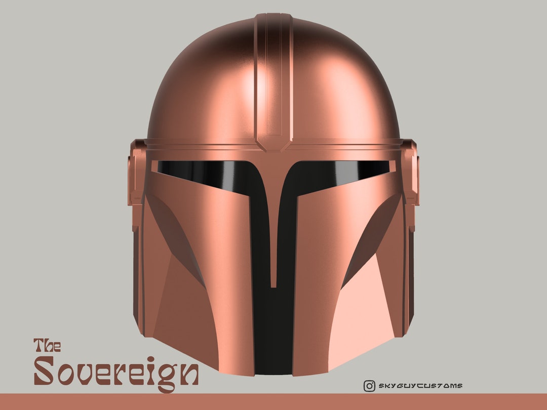 The Sovereign | Custom Mandalorian Helmet | 3D Printable STL File - Etsy