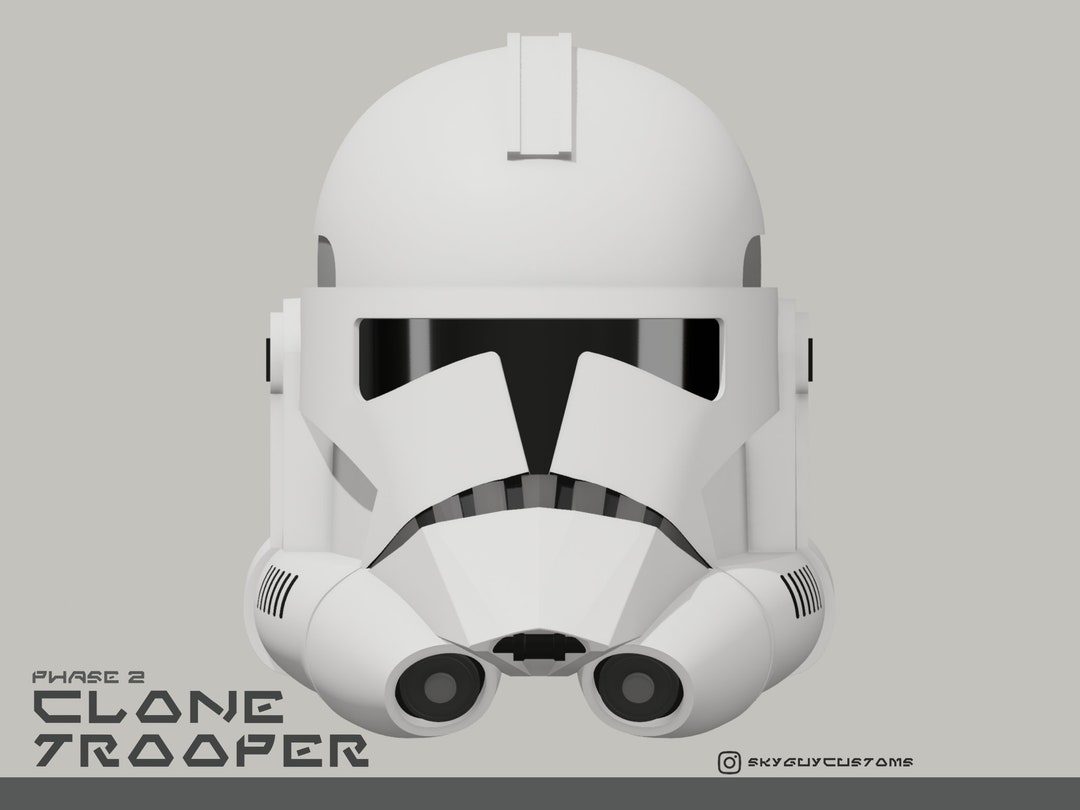 Phase 2 Clone Trooper | TCW Animated Helmet | 3D Printable STL File - Etsy