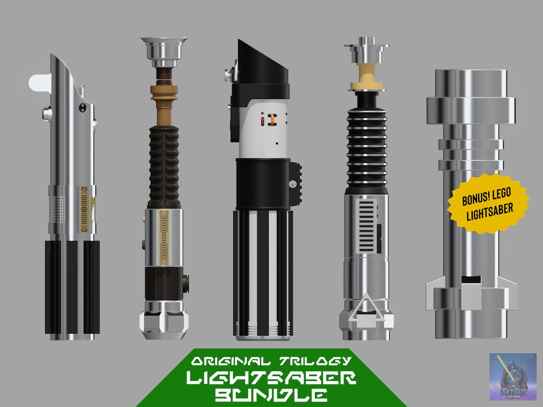 Original Trilogy Lightsaber Bundle | 3D Print File | 3D Print ...