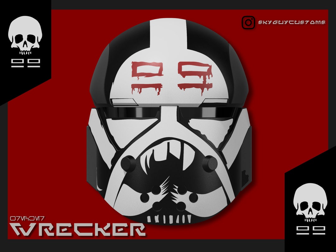 Wrecker Bad Batch Helmet 3D Print Files Star Wars Inspired - Etsy