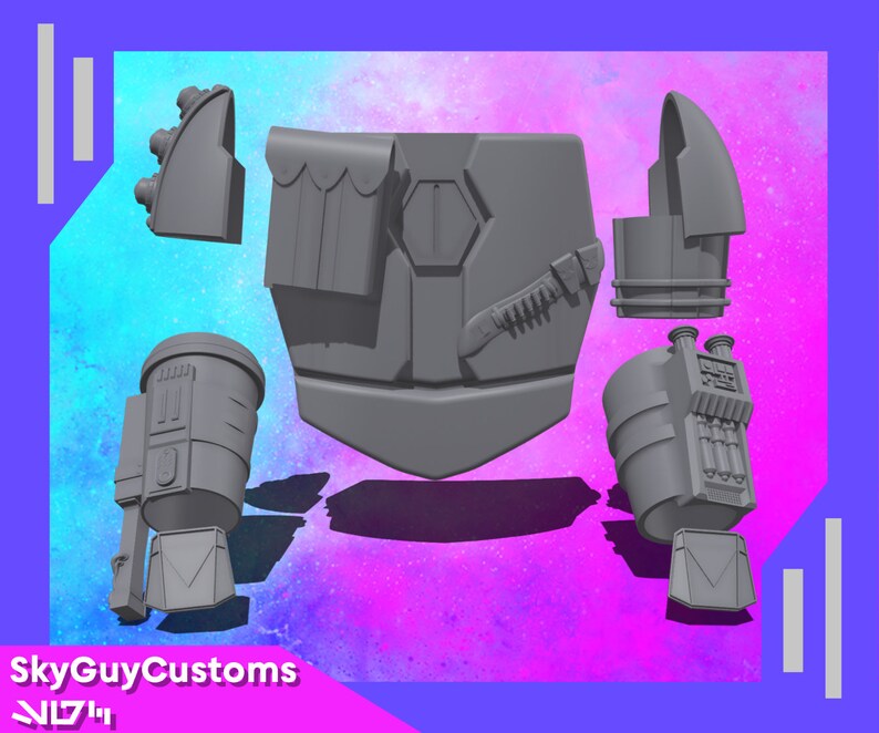 Modular Mandalorian Armor 3D Print File - Etsy