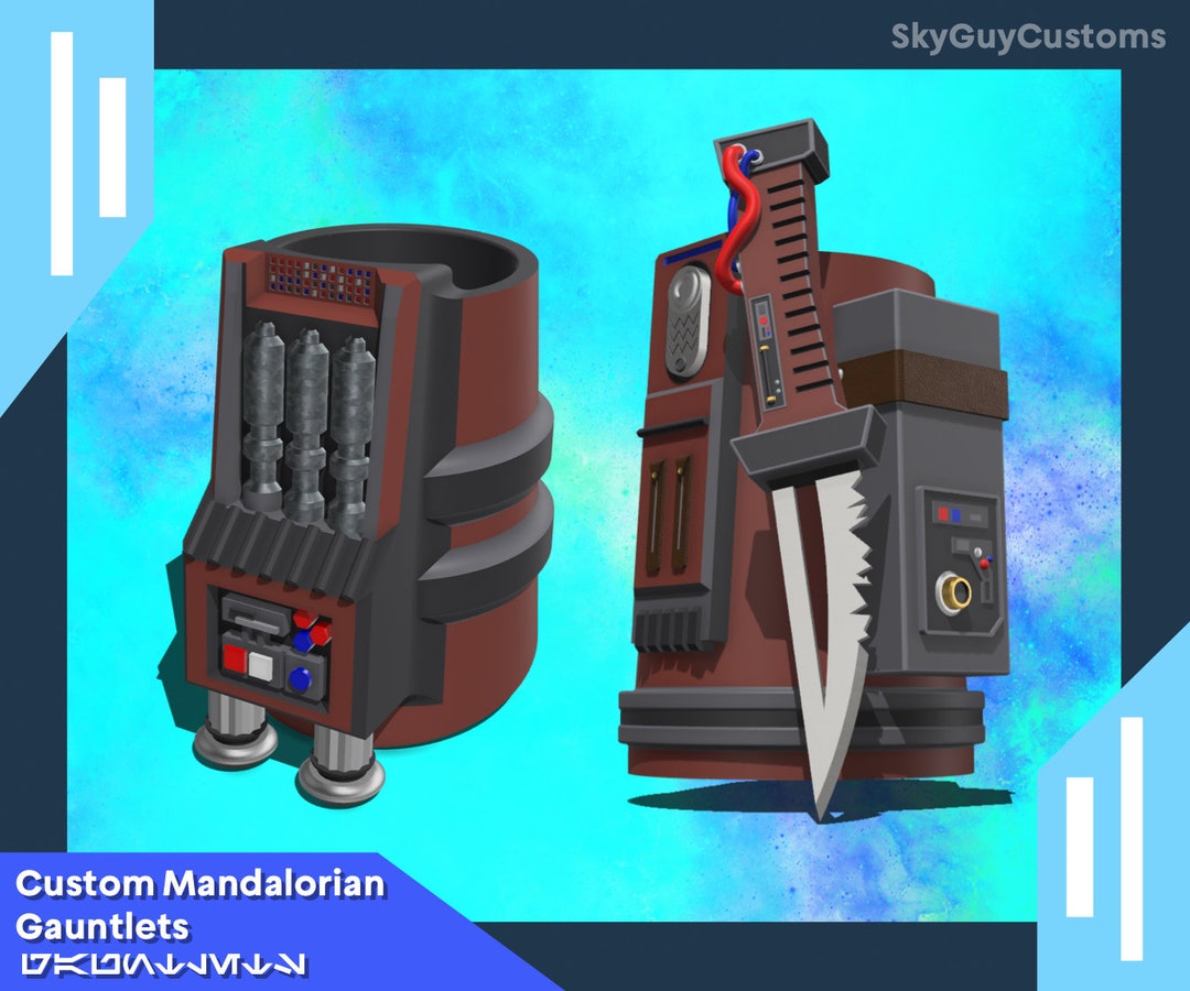 Mandalorian Gauntlets 3D Print File - Etsy