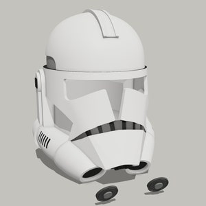 Phase 2 Clone Trooper | TCW Animated Helmet | 3D Printable STL File - Etsy