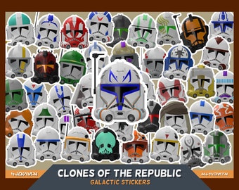 Star Wars Clone Trooper Stickers - Etsy