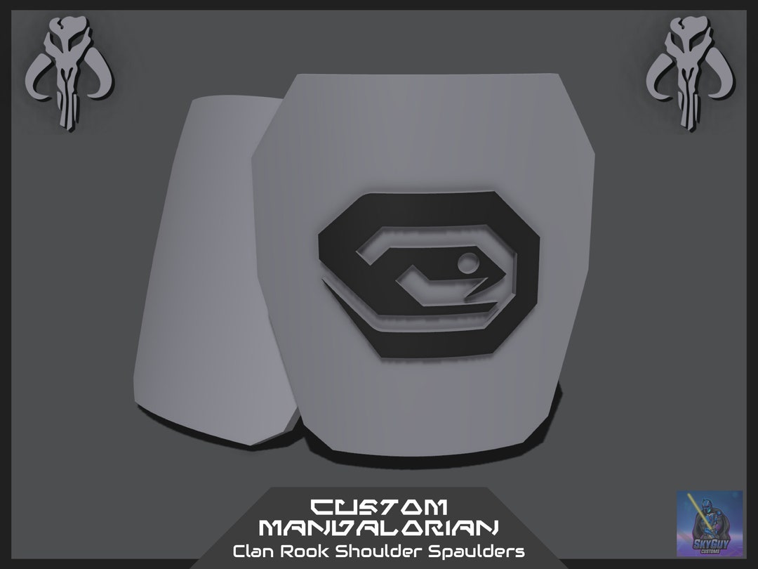 Clan Rook Shoulder Armor Custom Mandalorian Shoulder - Etsy