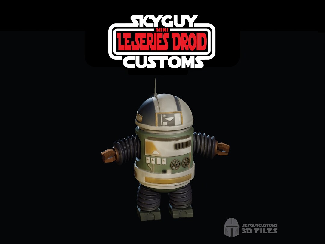 Mini Le-series Astromech | 3D Print File | Star Wars Droid Inspired ...