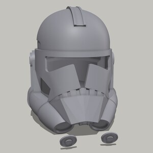 Phase 2 Clone Trooper | TCW Animated Helmet | 3D Printable STL File - Etsy