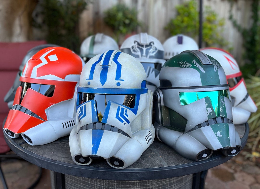 Resin Cast Clone Trooper Helmet | Custom Painted Clone Trooper Helmet | Raw Cast Helmet | Star ...