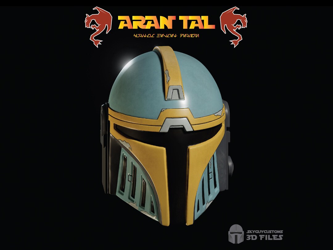 Aran Tal Helmet Digital File Custom Mandalorian Helmet Star Wars ...