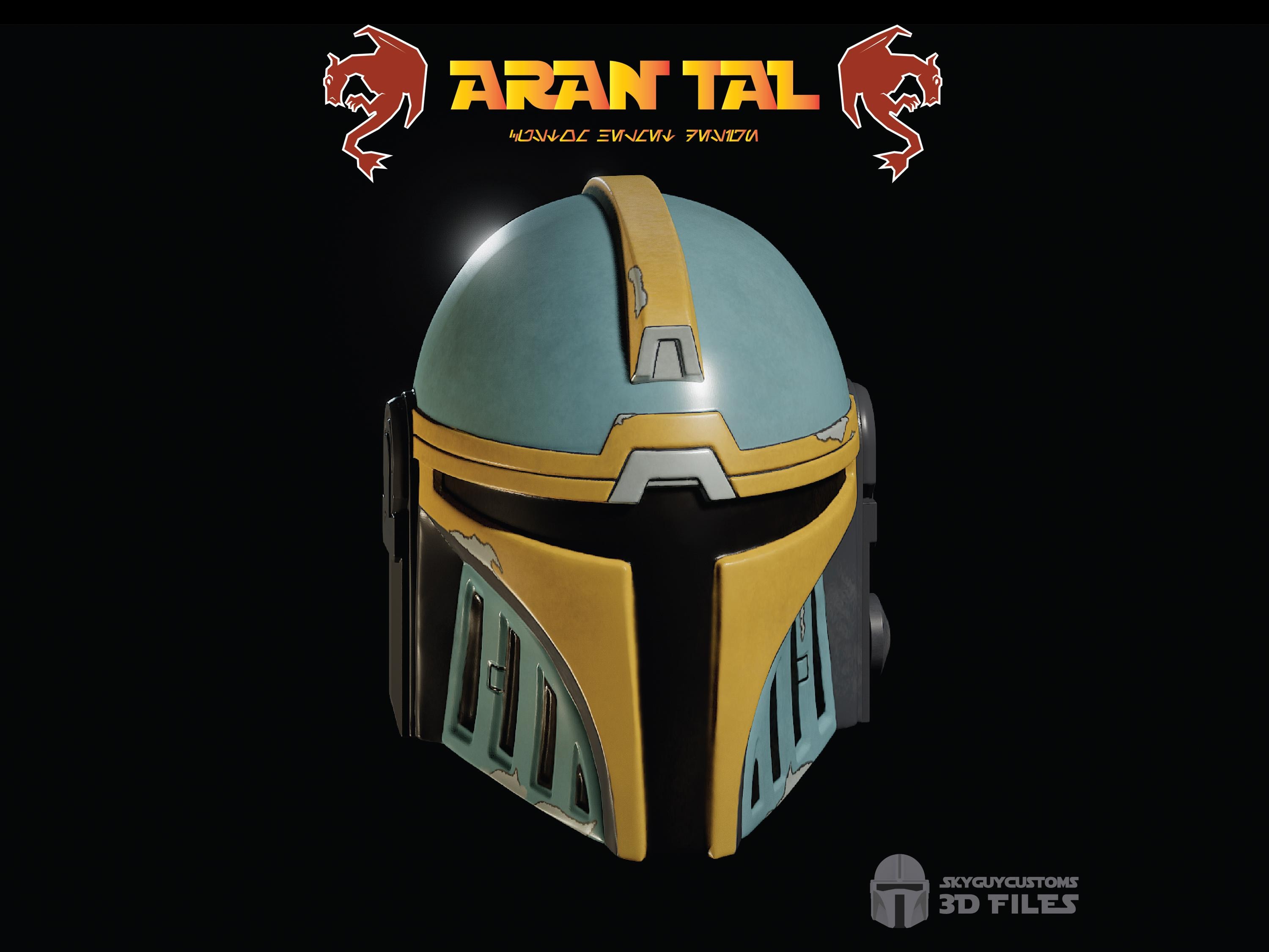 Aran Tal Helmet | Digital File | Custom Mandalorian Helmet | Star Wars ...