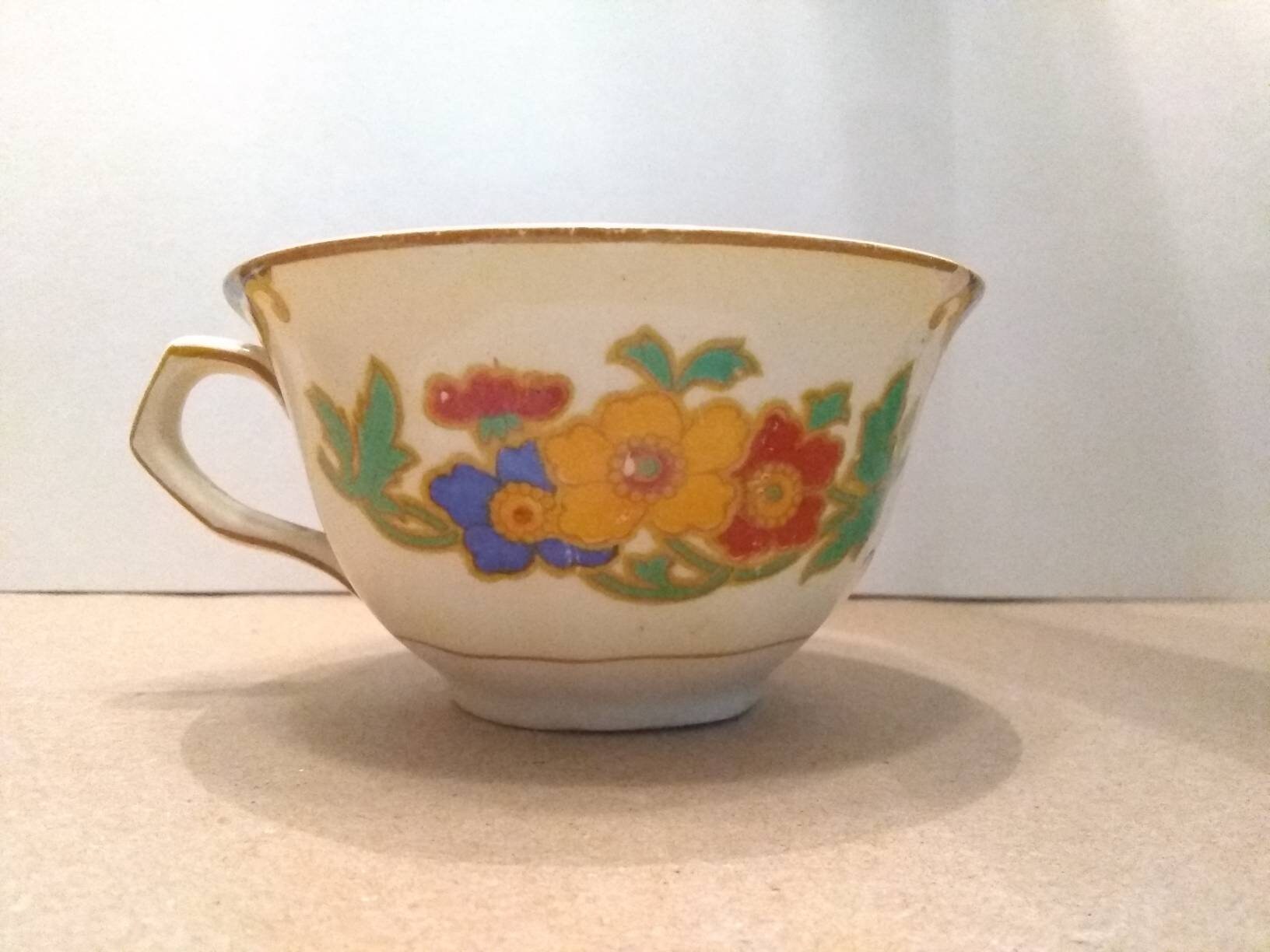 Vintage John Maddock & Sons England Floral Minerva Tea Cups set of 3 - Etsy
