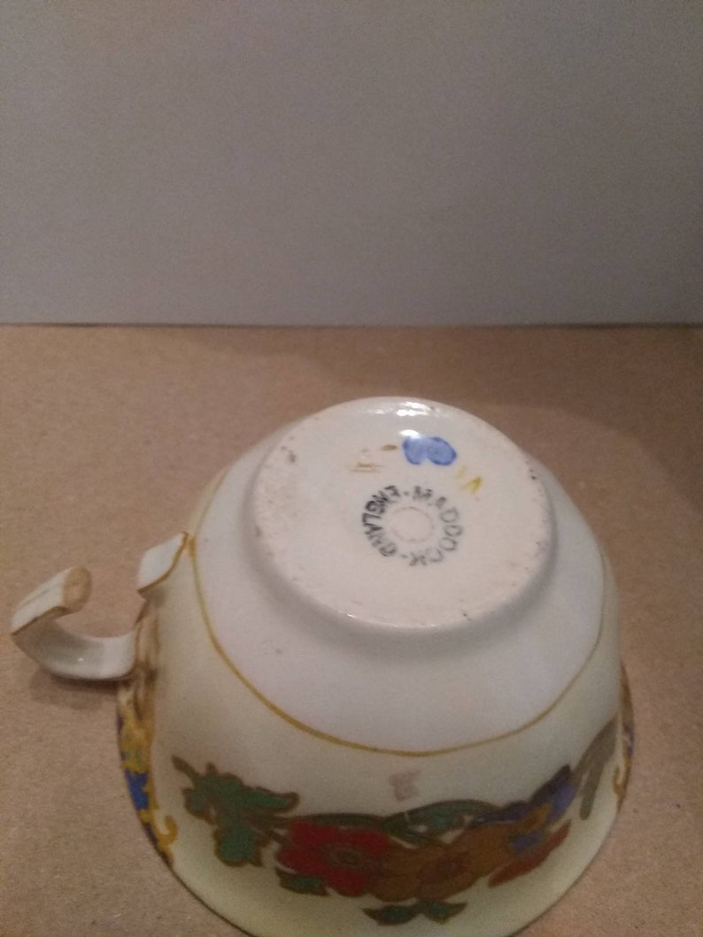 Vintage John Maddock & Sons England Floral Minerva Tea Cups set of 3 - Etsy