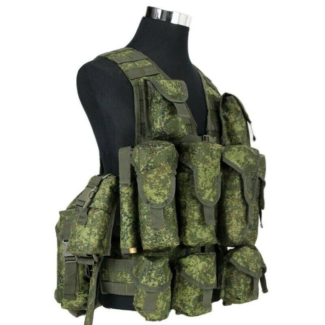 Russian 6sh117 Tactical Vest With Molle Bag Combat Gear Set - Etsy
