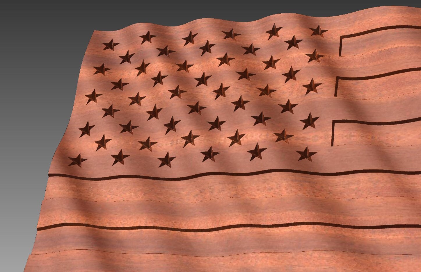 USA Wavy Flag CNC File Flag , 3D STL Wavy Flag Model - Etsy