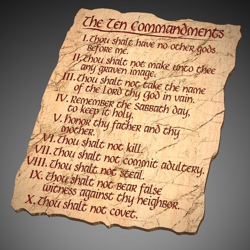 Ten Commandments Svg - Etsy