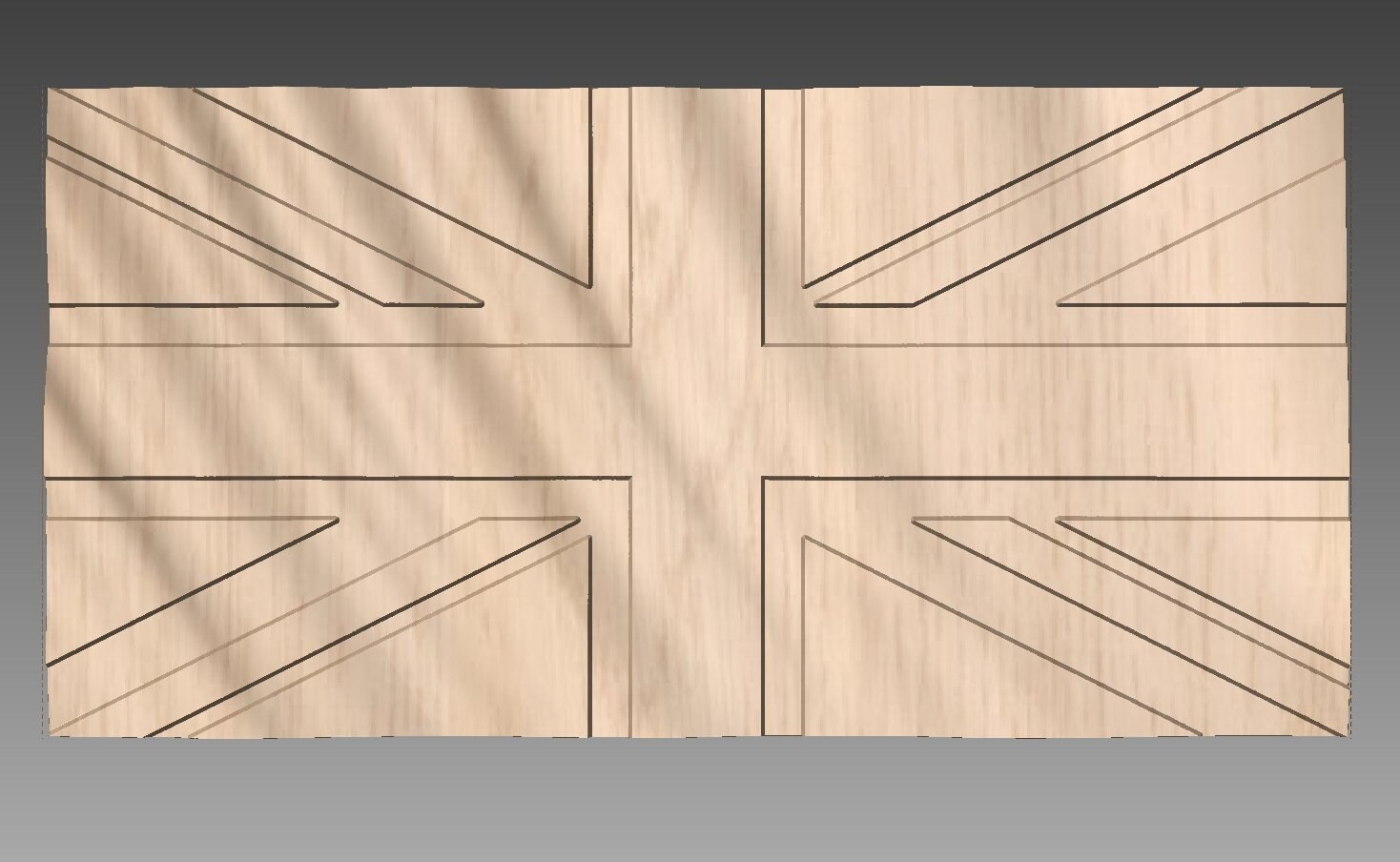 UK Wavy Modern Flag CNC File Flag , 3D STL Wavy Flag Model - Etsy