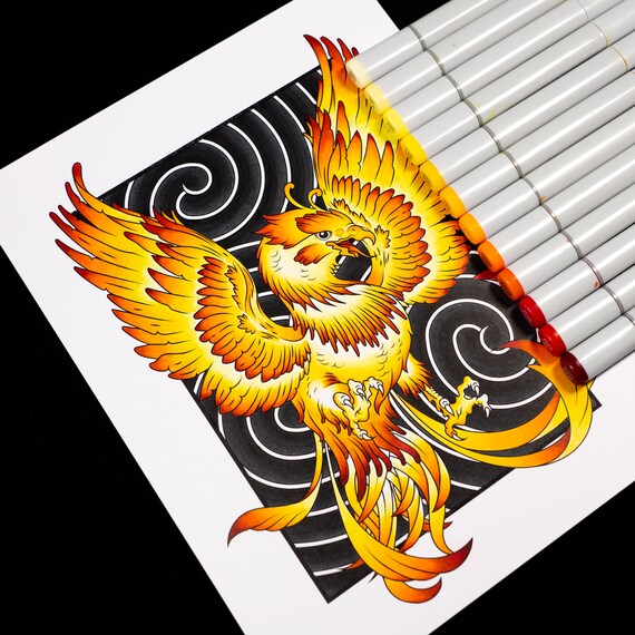 Traditional Japanese Phoenix