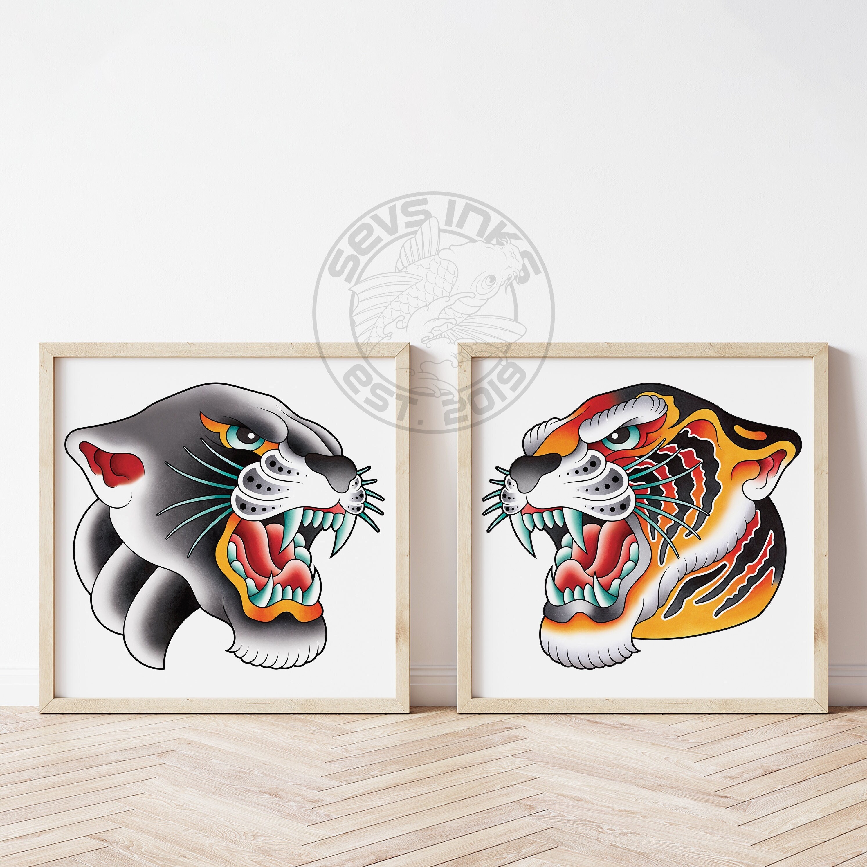 Sailor Jerry Tiger Outline