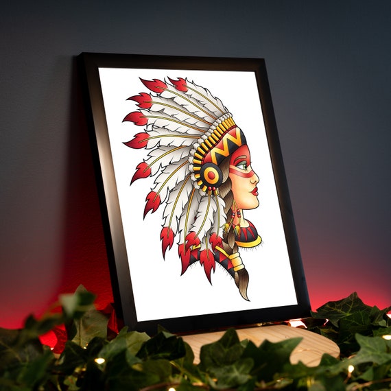 Indian Girl Tattoo Flash Latest Indian Girl Head Tattoos | Find Indian