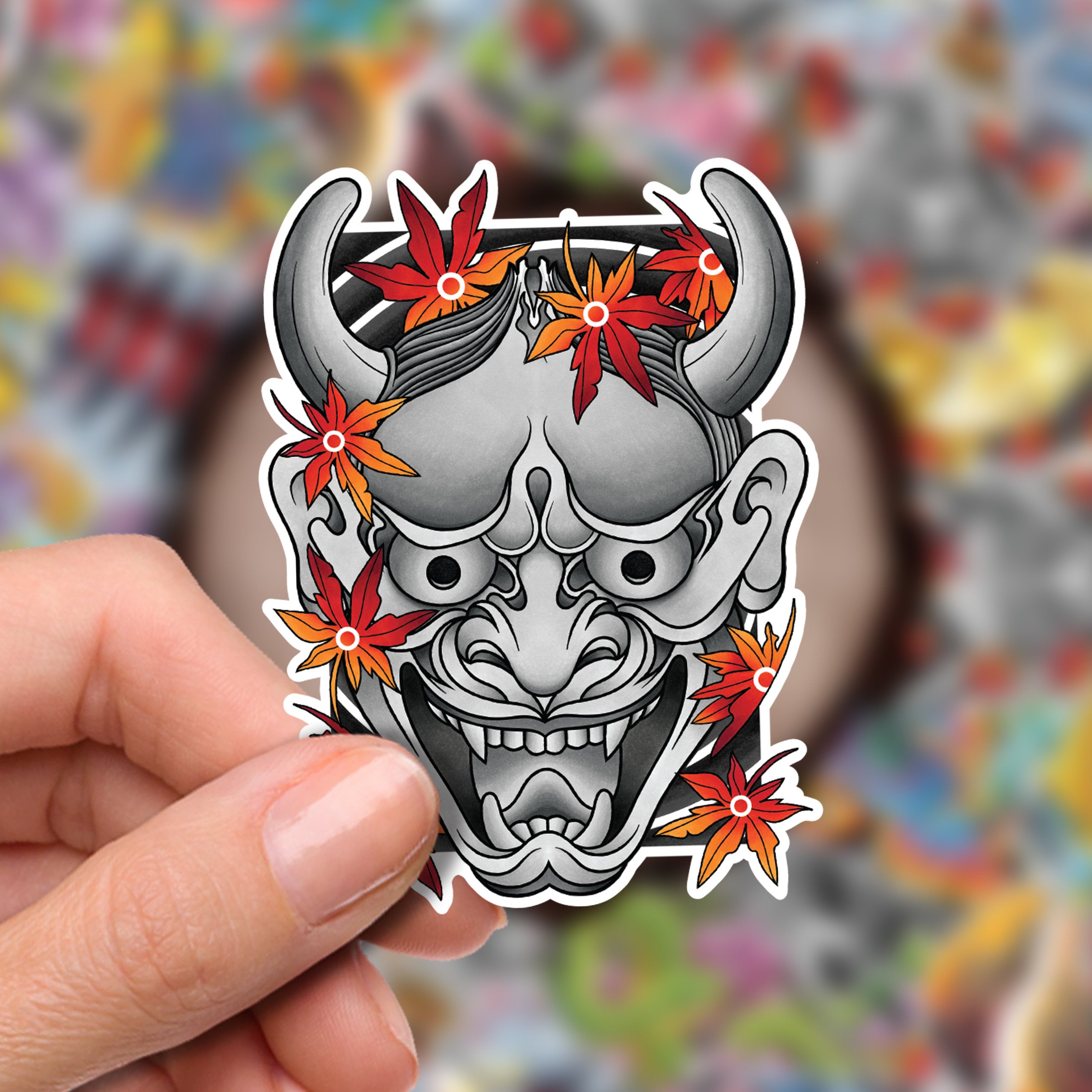 Japanese Hannya Mask Flash