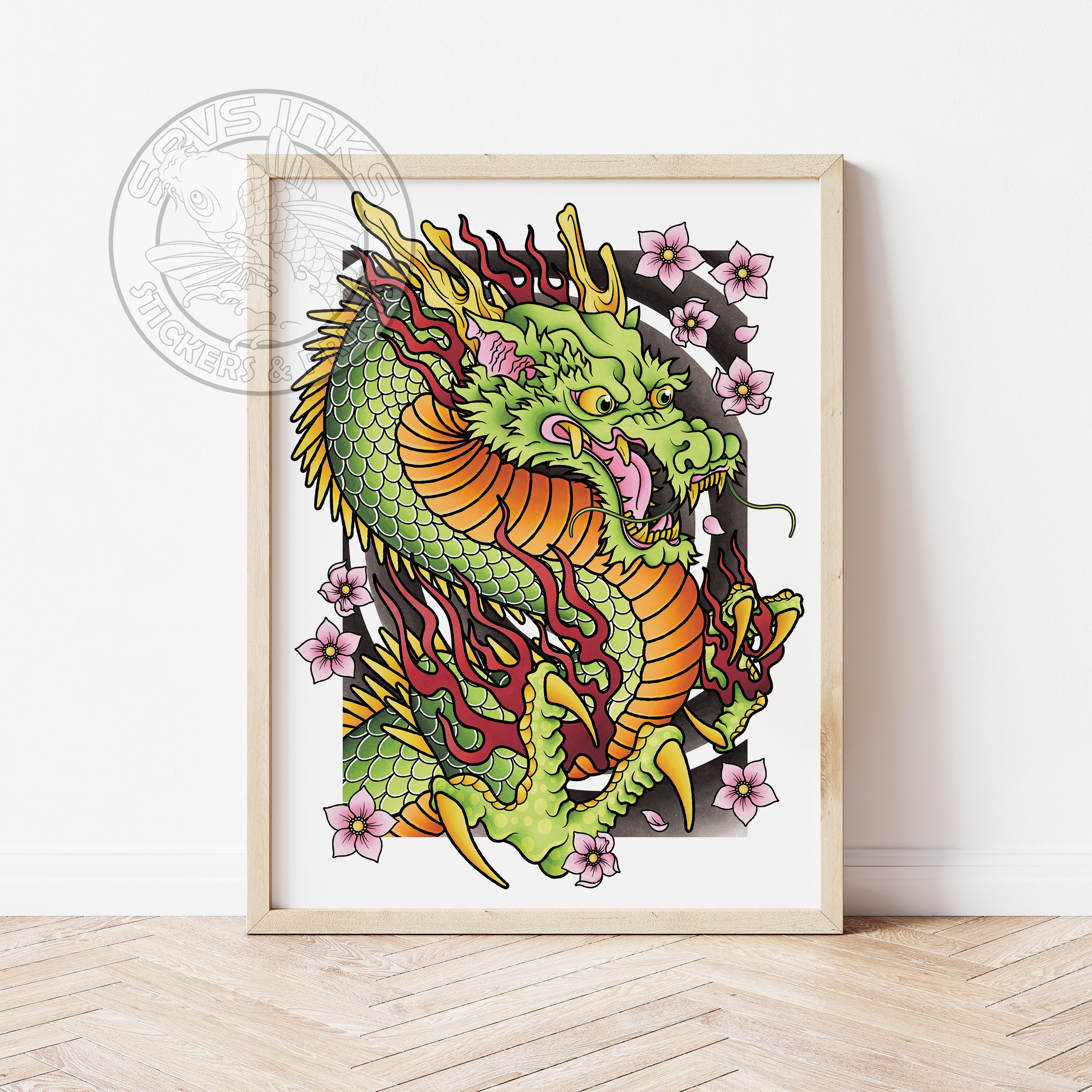 Traditional Japanese Dragon Flash