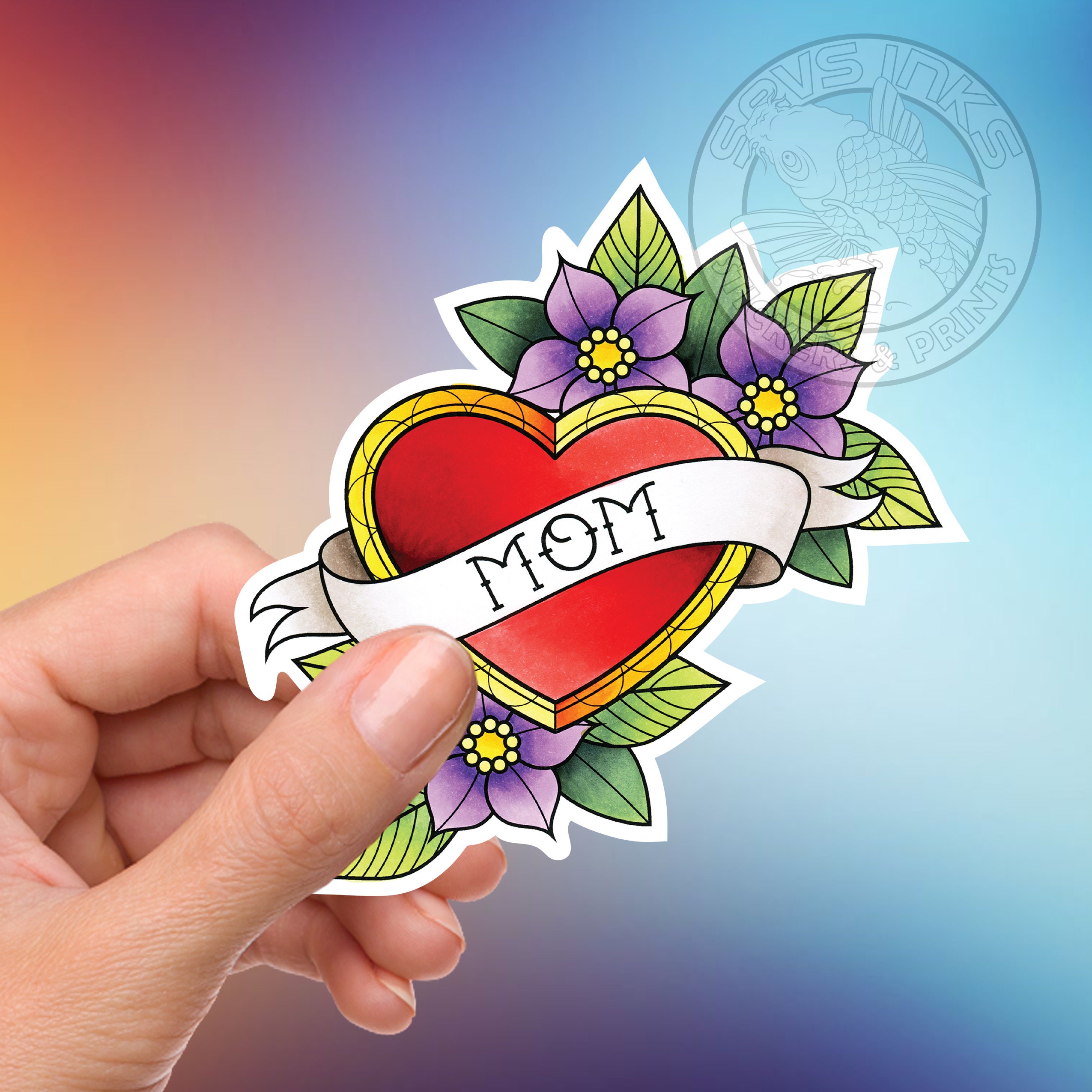 Old School Tattoo Heart Flash