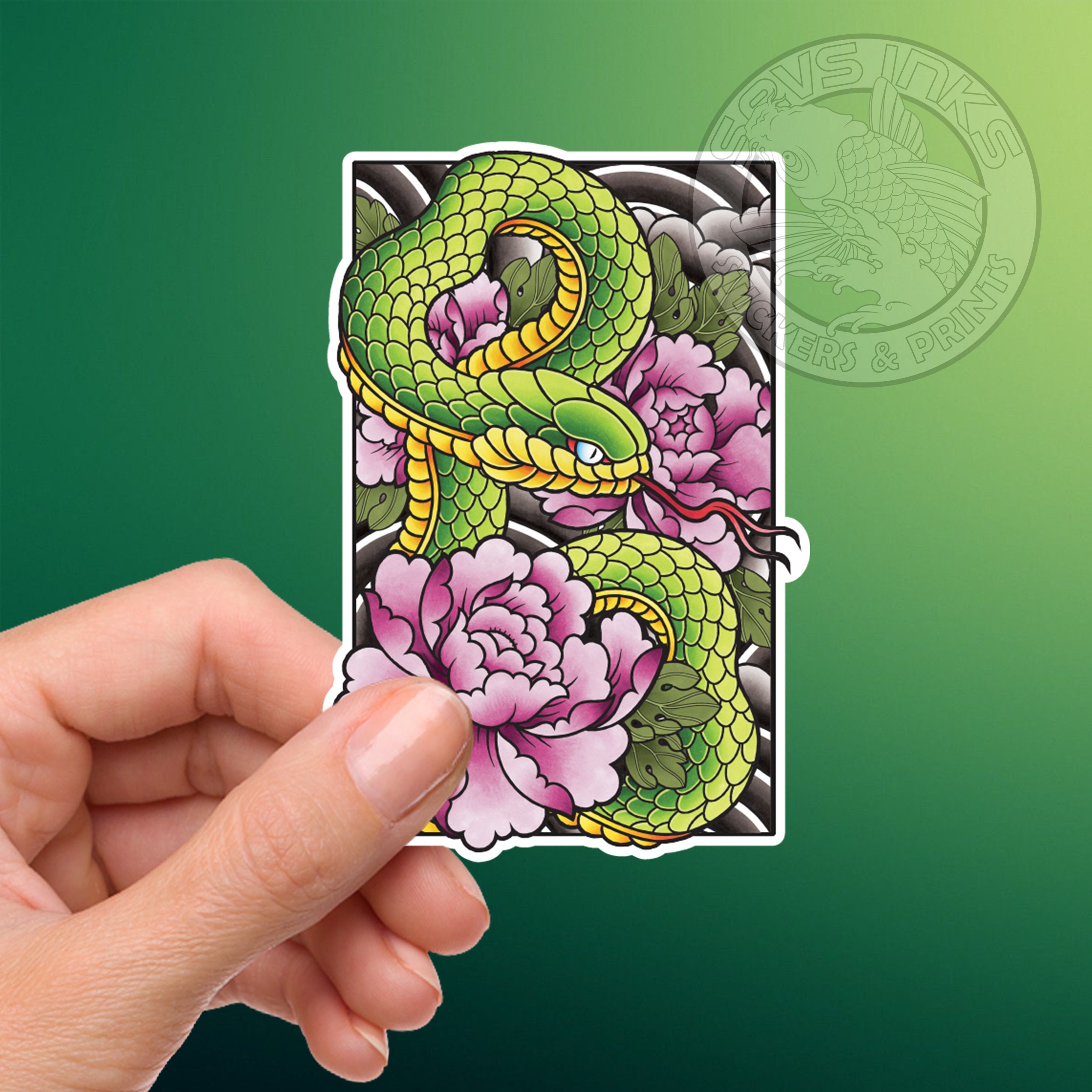 Traditional Japanese Snake Tattoos