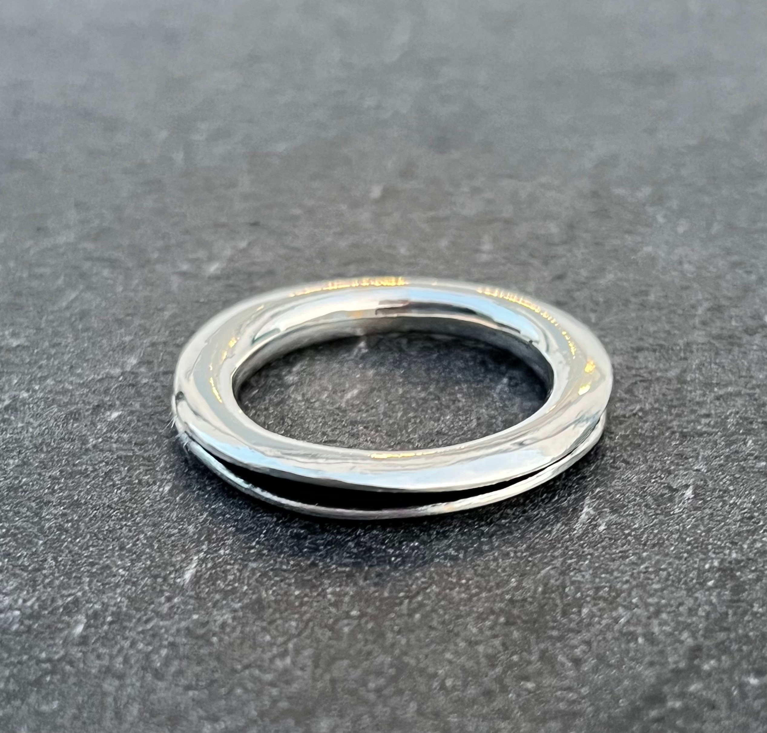 Silver Freeform Ring, Silver River Ring, Freeform Ring, River Ring ...