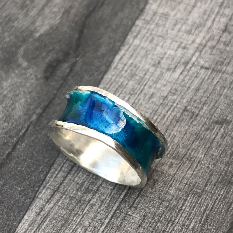 Enamel Ring - Etsy