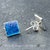 Blue Topaz Stack Ring. Silver Stack Ring, Enamel Ring, London Blue ...