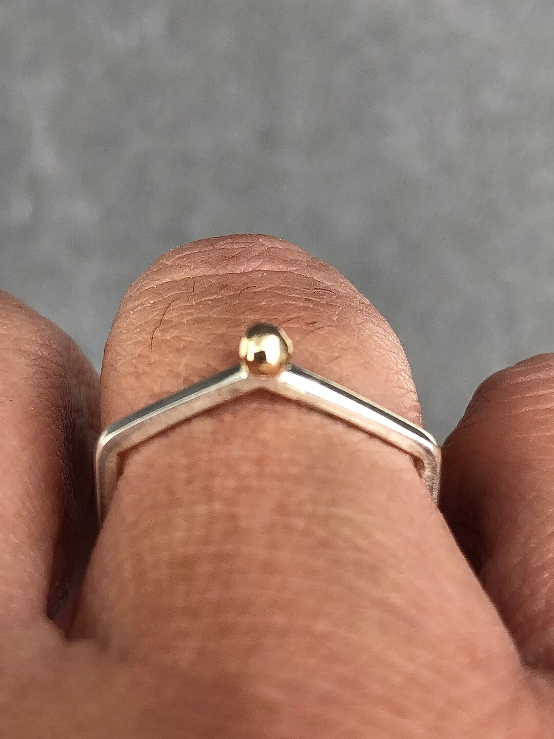 Hexagon Ring, Bee Ring, Honey Ring. Honeycomb Ring, Bee Lover, Hexagon Ring, Silver and Gold, We ...