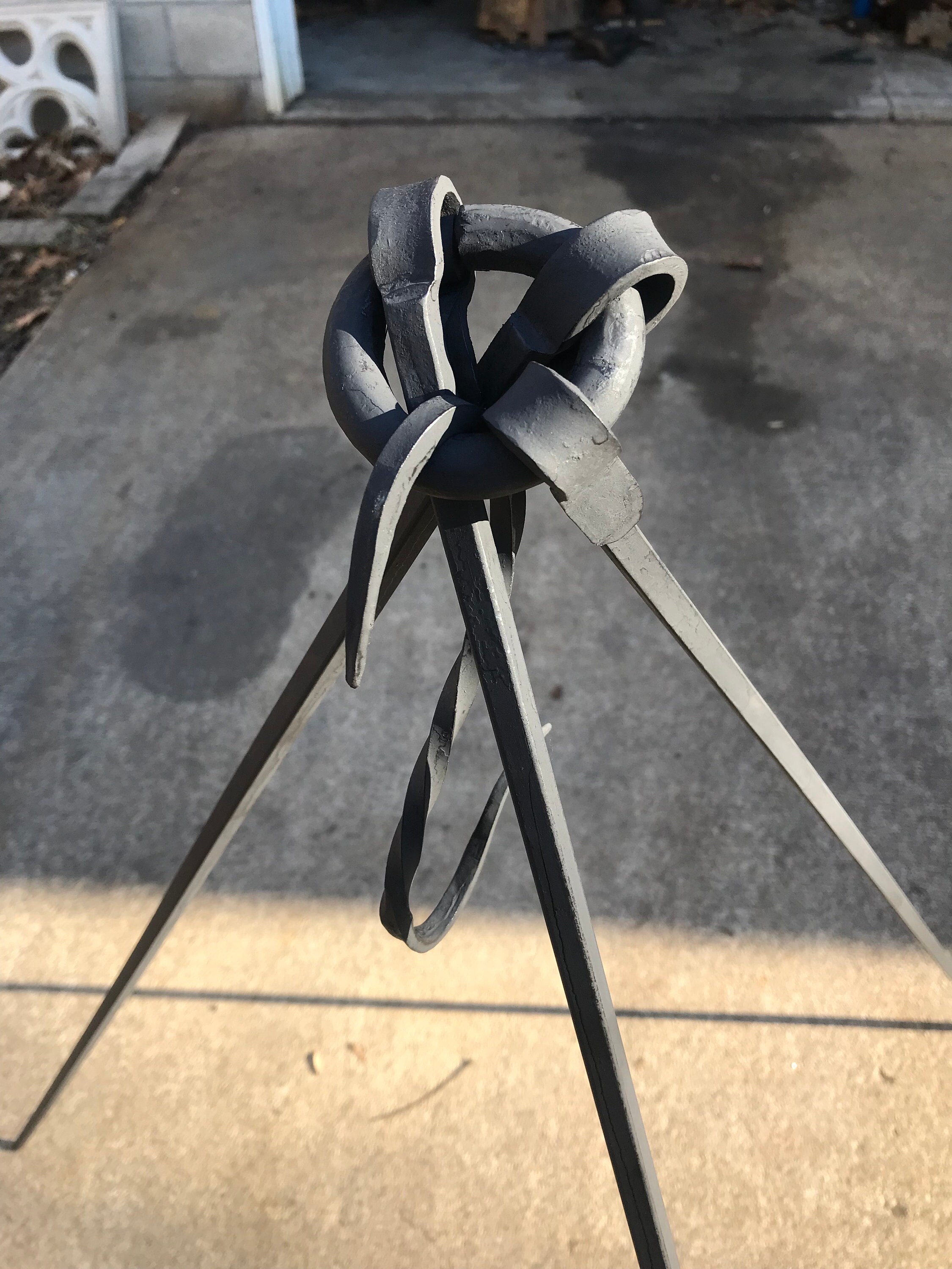 Camping Cooking Tripod, Made by Blacksmith, Reenactment and Pioneer ...