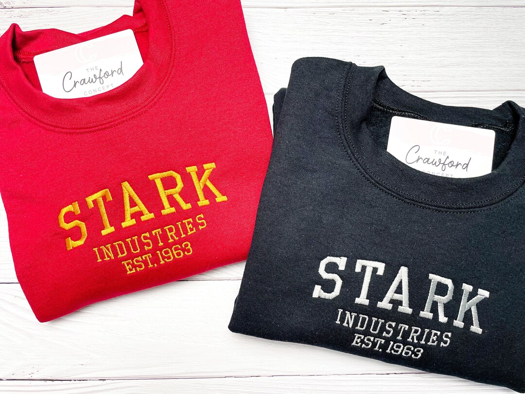 Stark Industries Embroidered Sweatshirt | Iron Man Tony Stark | Avenger ...