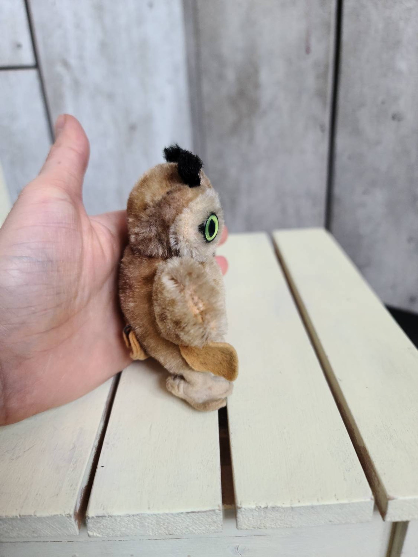 Original STEIFF Owl Wittie; Uhu Wittie / 10cm / 4 Inch /1960er Jahre ...