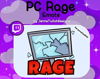 Twitch Emote Rage - Etsy