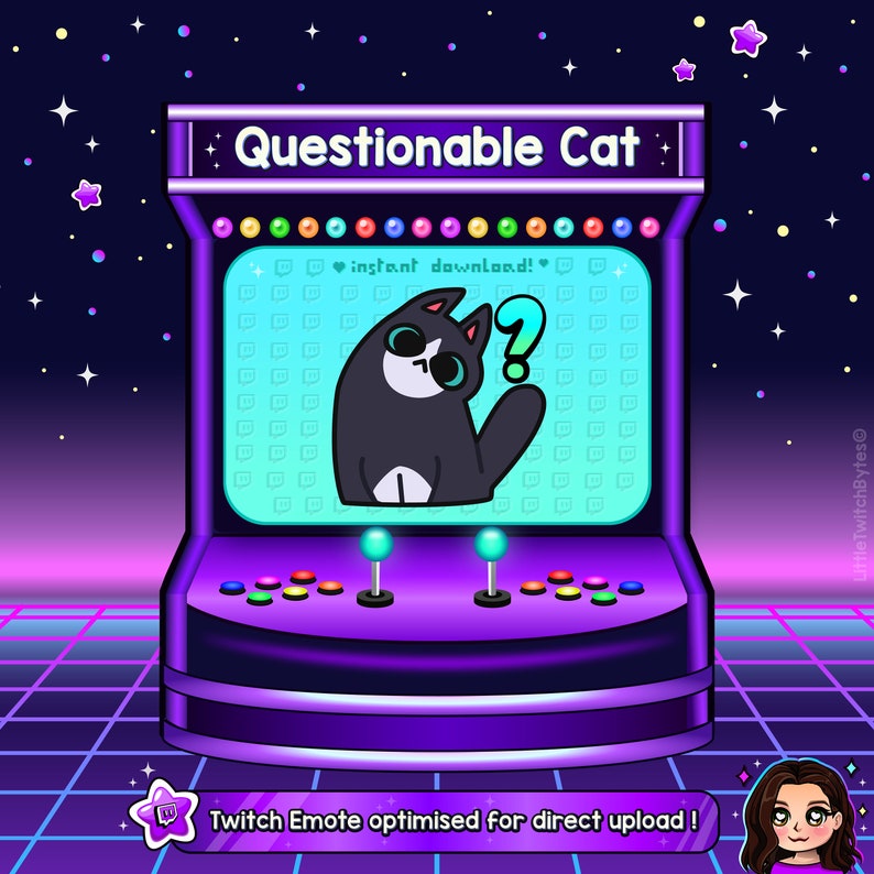 Twitch Emote Questionable Cat - Etsy