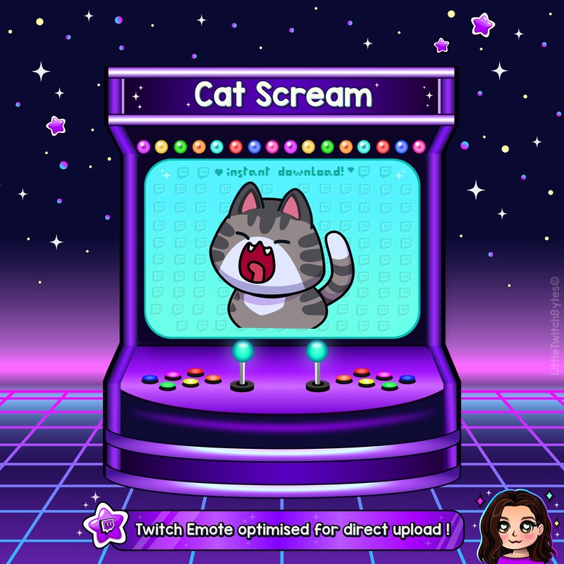 Twitch Emote Cat Scream - Etsy