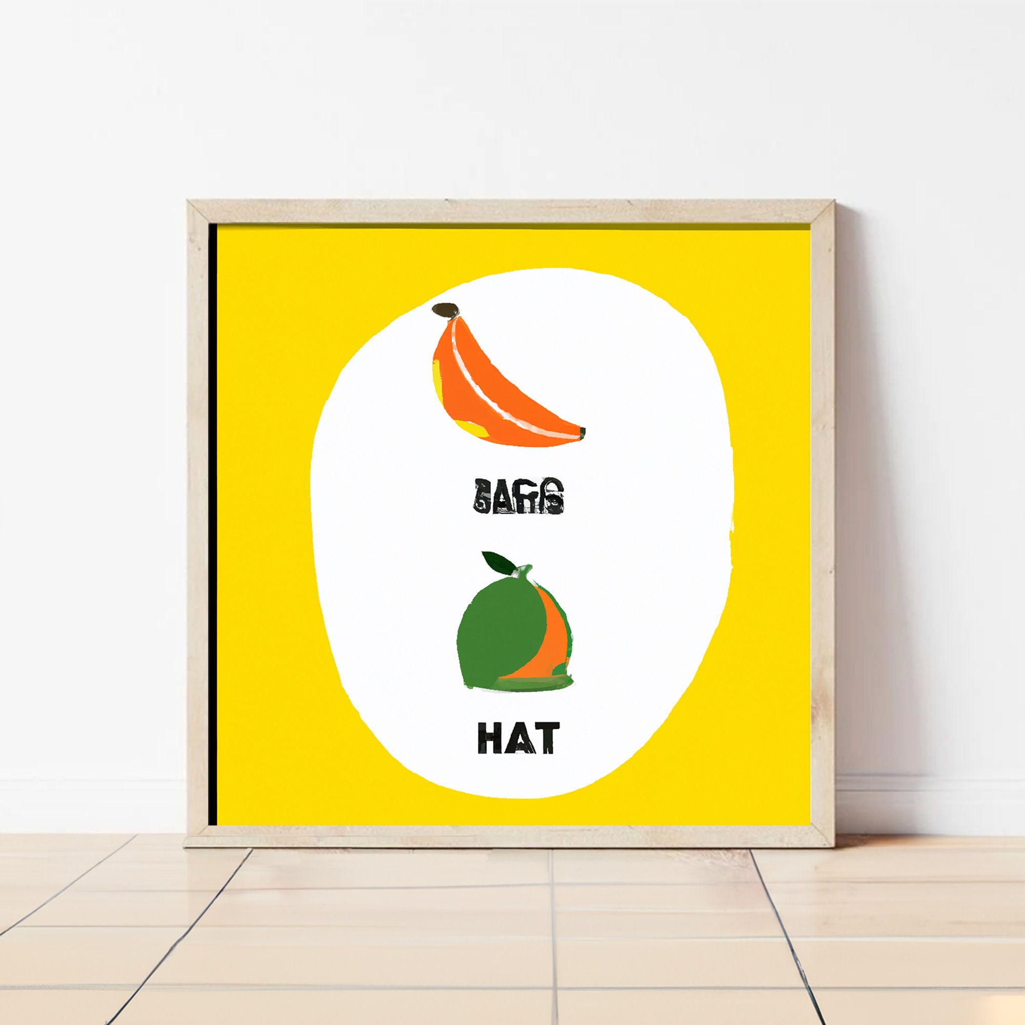 Mango and Friend Ai-generated Wall Art Print Set of 9 Square Designs ...