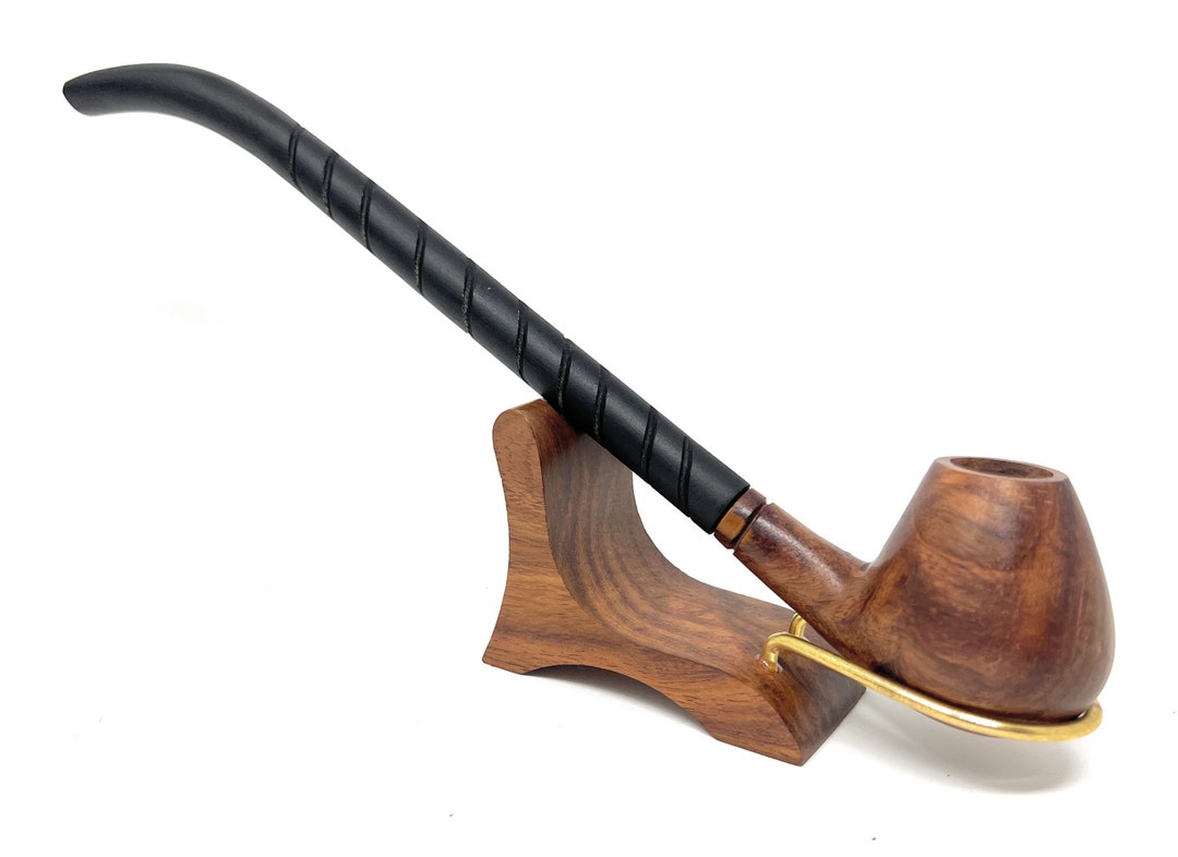 Handcrafted Pearwood Churchwarden Pipe: Extra Long Stem, 10 Inch - Etsy