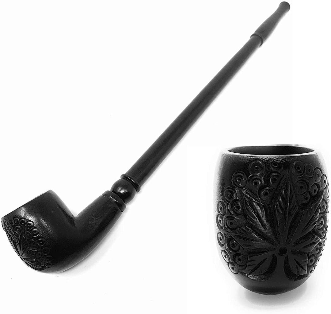 Handcrafted Maple Leaf Churchwarden Pipe: 11" Pearwood Long Stem - Etsy