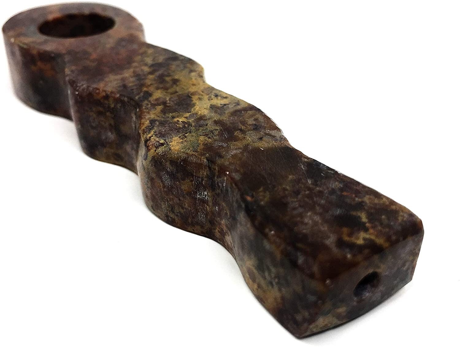 Matchpipe Handmade Twisted Fan Stone Cut 4 Inches Tobacco - Etsy